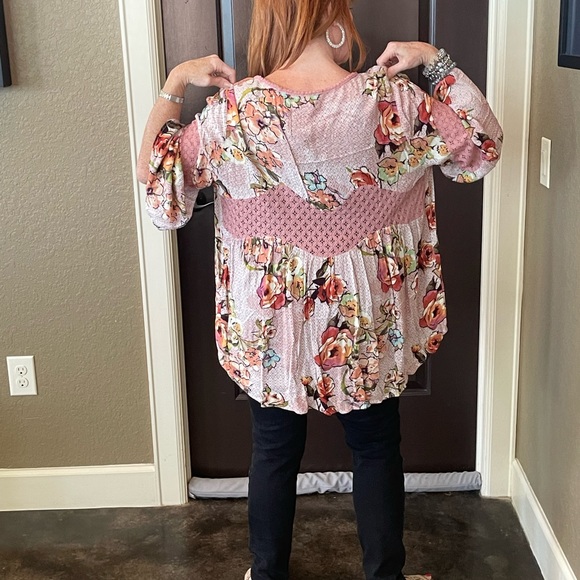 ODDY | Tops | New Oddy 3xl Blouse With 34 Sleeves And Lace Details New ...